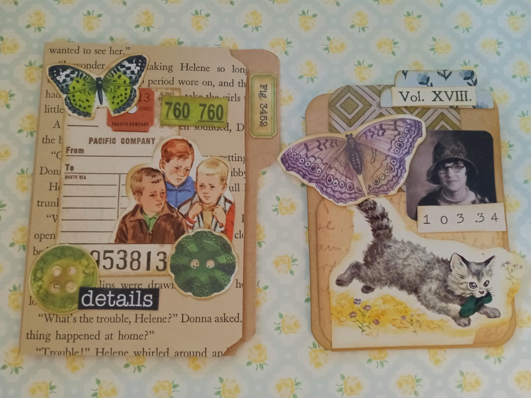 2 Piece Embellishments. 1 Altered File Folder and 2 Jumbo Hidden Paper ...