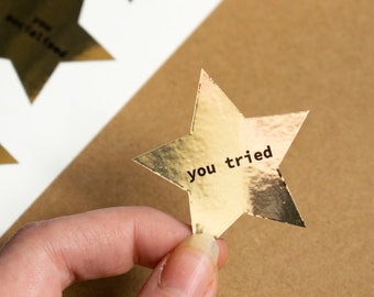 You Tried Sticker - Etsy