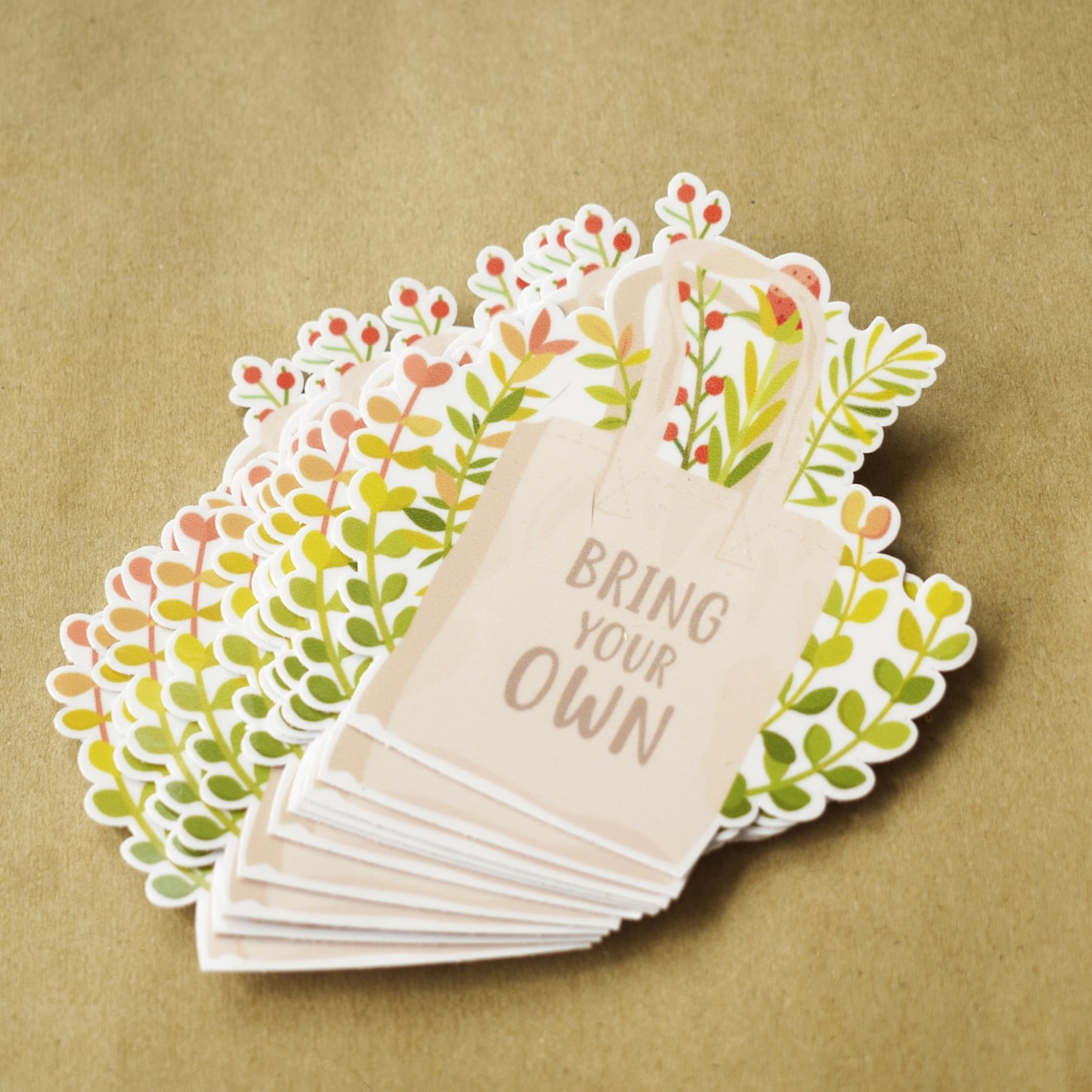 Bring Your Own Bag Eco Sticker Reuse Eco-friendly Save the - Etsy