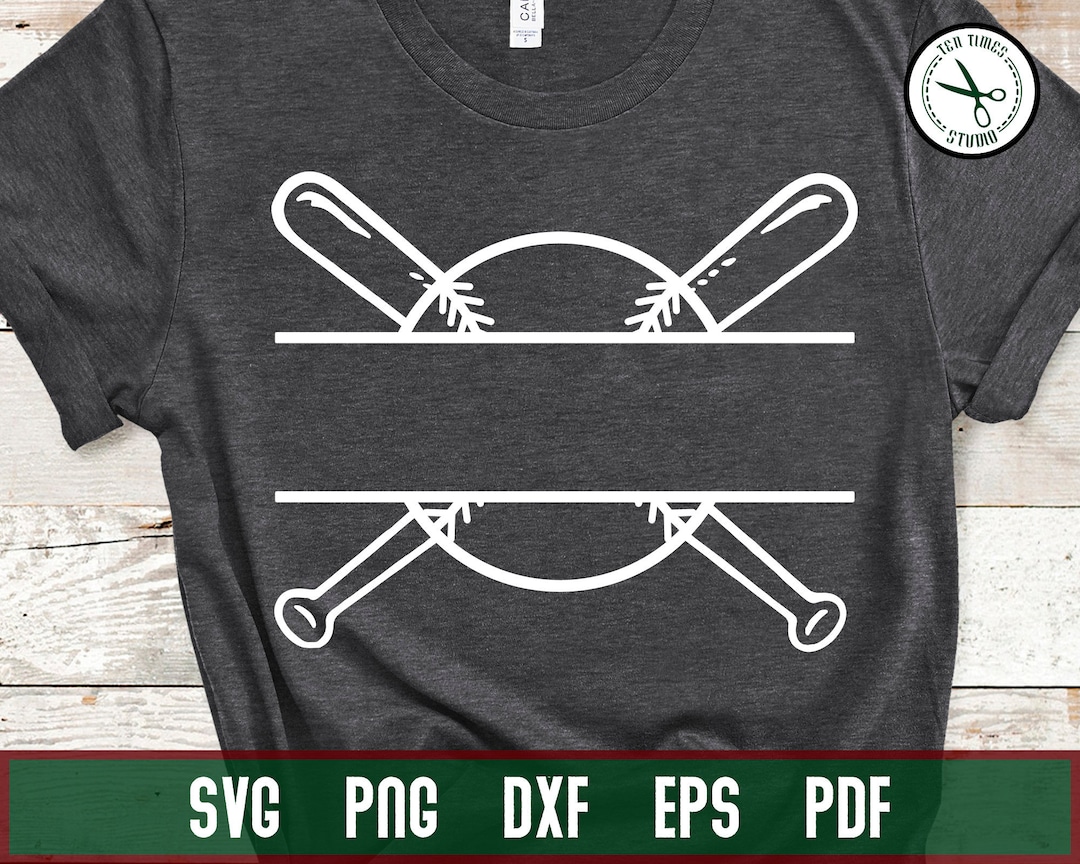 Baseball Split Monogram SVG, Baseball Team Mongram SVG, Softball Split ...