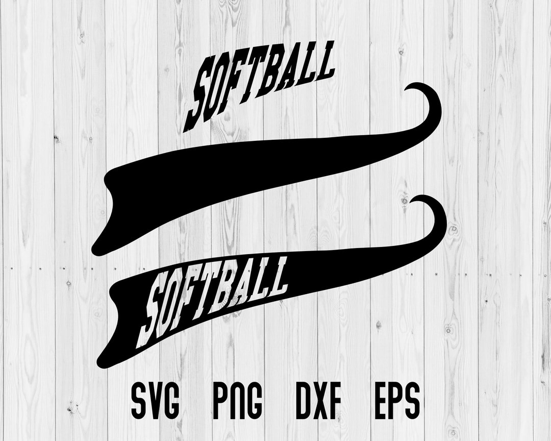 Softball Tail Sport Tail SVG Cutting File Vinyl Machine Cameo Cricut ...