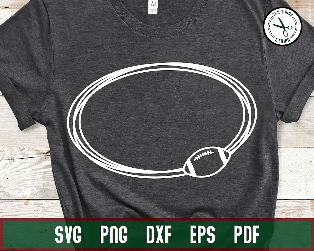 Football Monogram Frame SVG, Football Frame Svg, Football Mom Svg ...