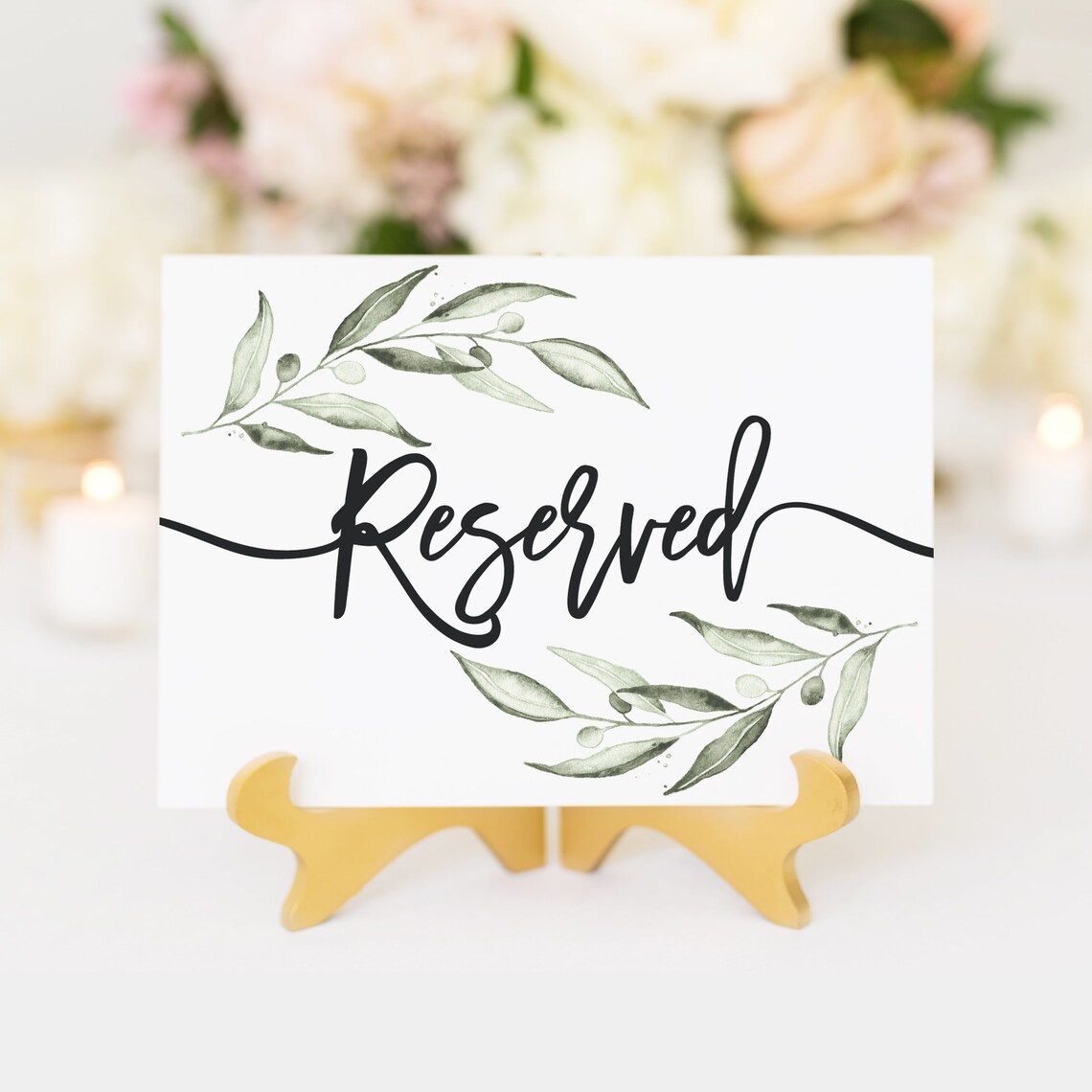Printable Wedding Reserved Sign, Aisle Sign, Ceremony Decor, Seating ...