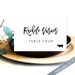 Place Card Template, Place Cards With Meal Choice, Place Cards Wedding ...