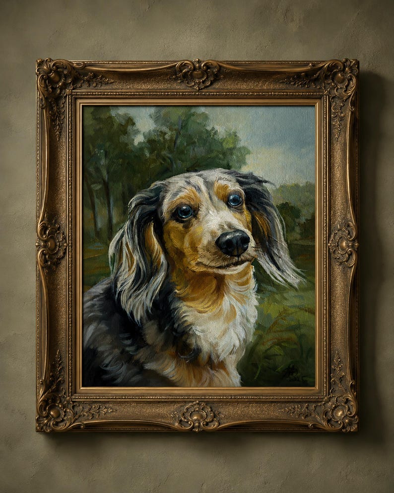 Custom Pet Portrait Oil Painting From Photo - Etsy