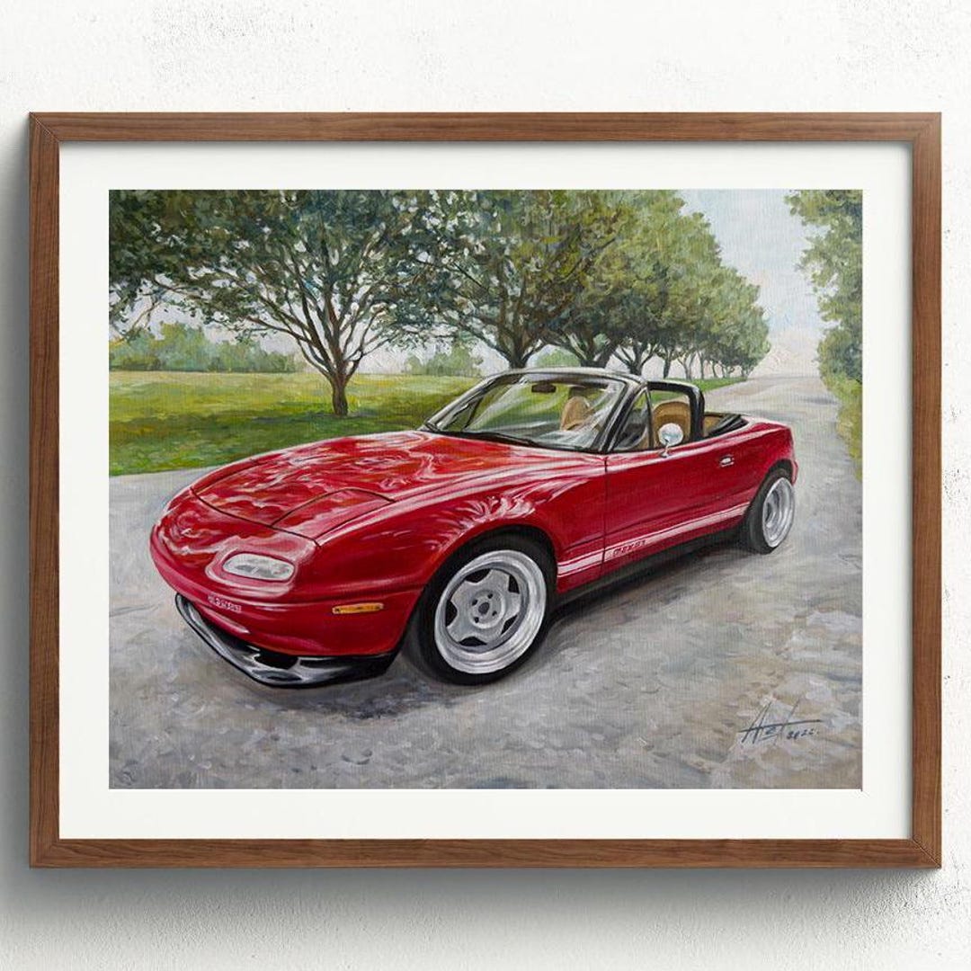 Custom Car Portrait, Personalized Oil Painting on Canvas - Etsy