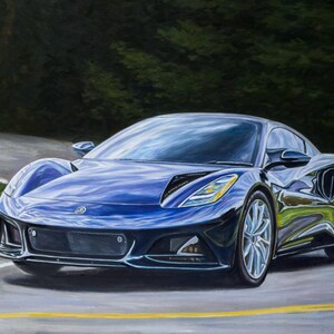 Custom Car Oil Painting on Canvas, Personalized Vehicle Portrait - Etsy