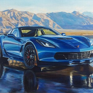Custom Car Oil Painting on Canvas, Personalized Vehicle Portrait - Etsy