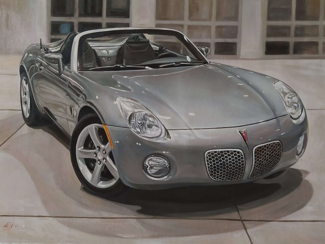 Hand-painted Realistic Oil Painting of Iconic Cars - Custom Car ...