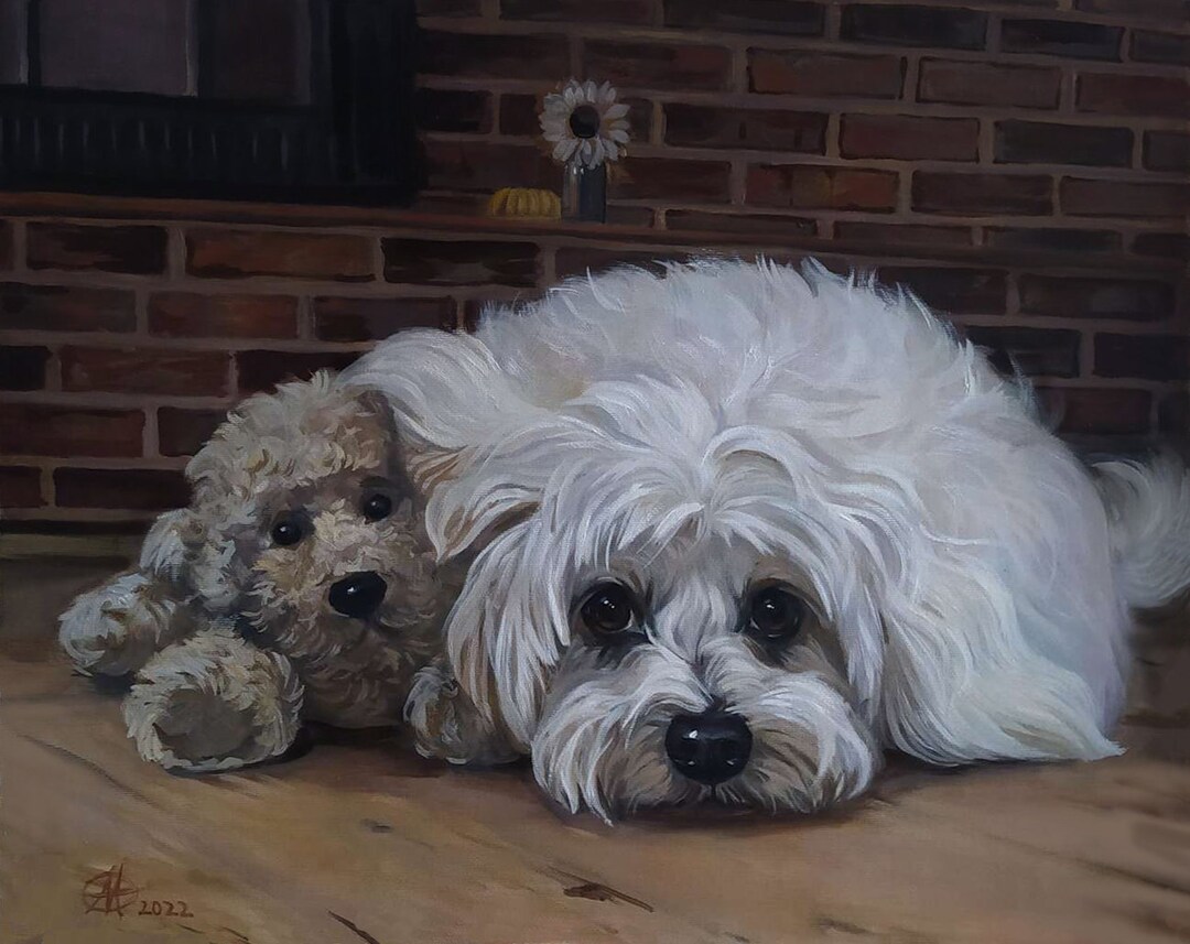 Customizable Oil Pet Portraits: Transform Your Pets Into Stunning ...
