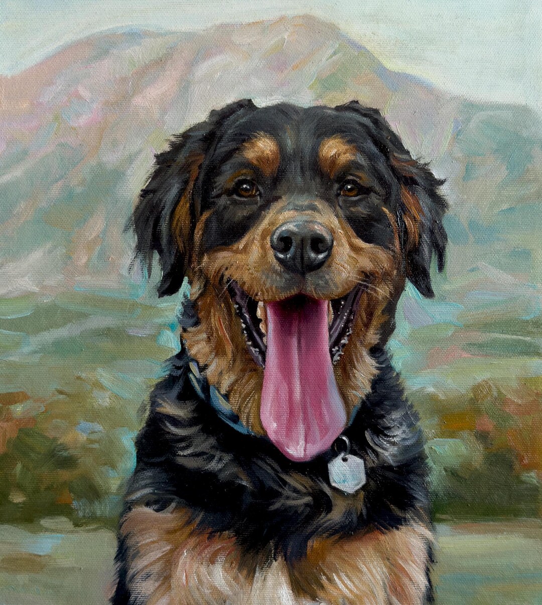 Custom Pet Portraits in Oil. Personalized Pet Portraits - Hand-painted ...