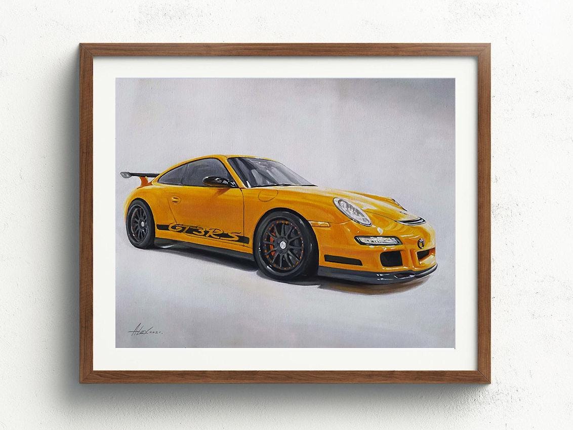 Realistic Oil Paintings of Iconic Cars - Perfect Gifts for Car ...