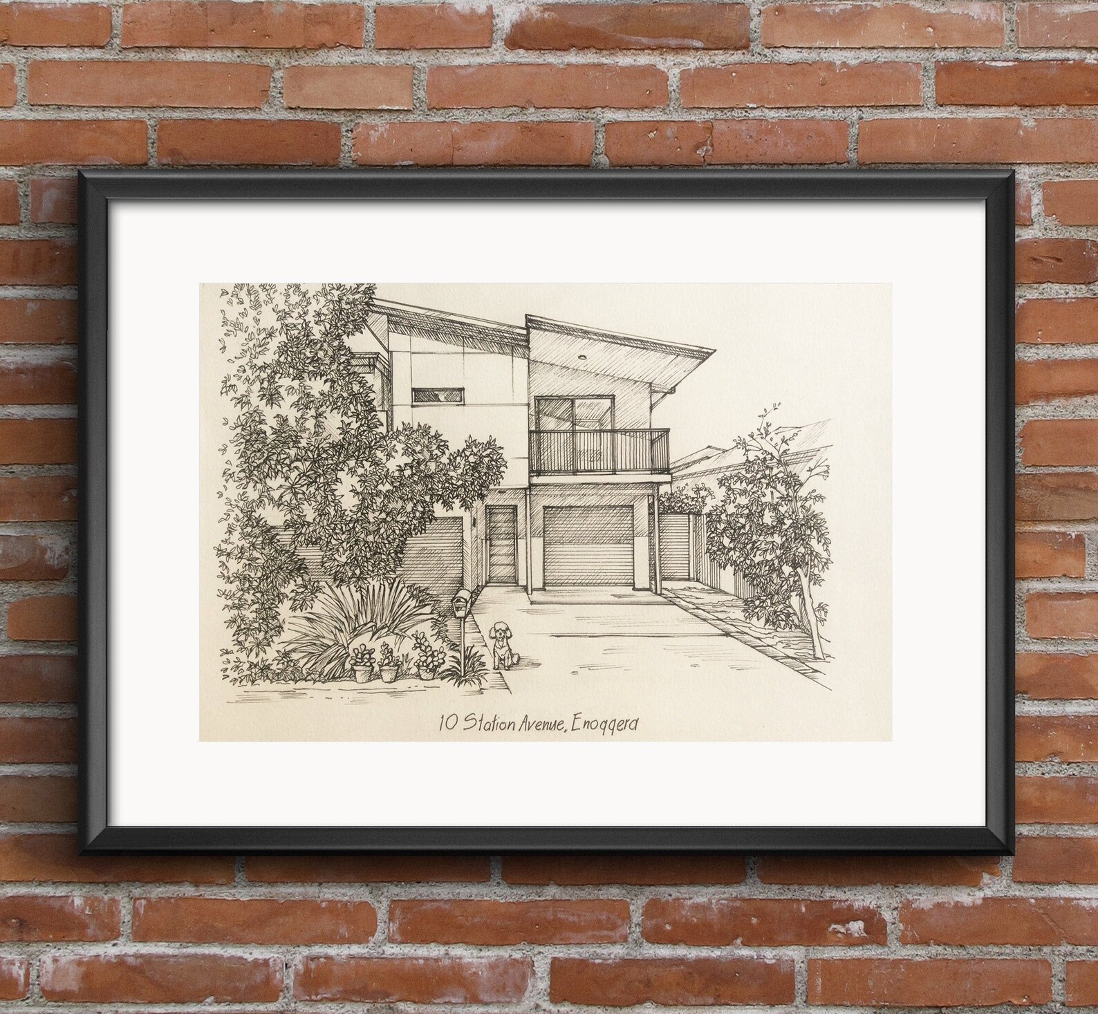 House Sketch From Photo Custom Home Portrait Original House | Etsy