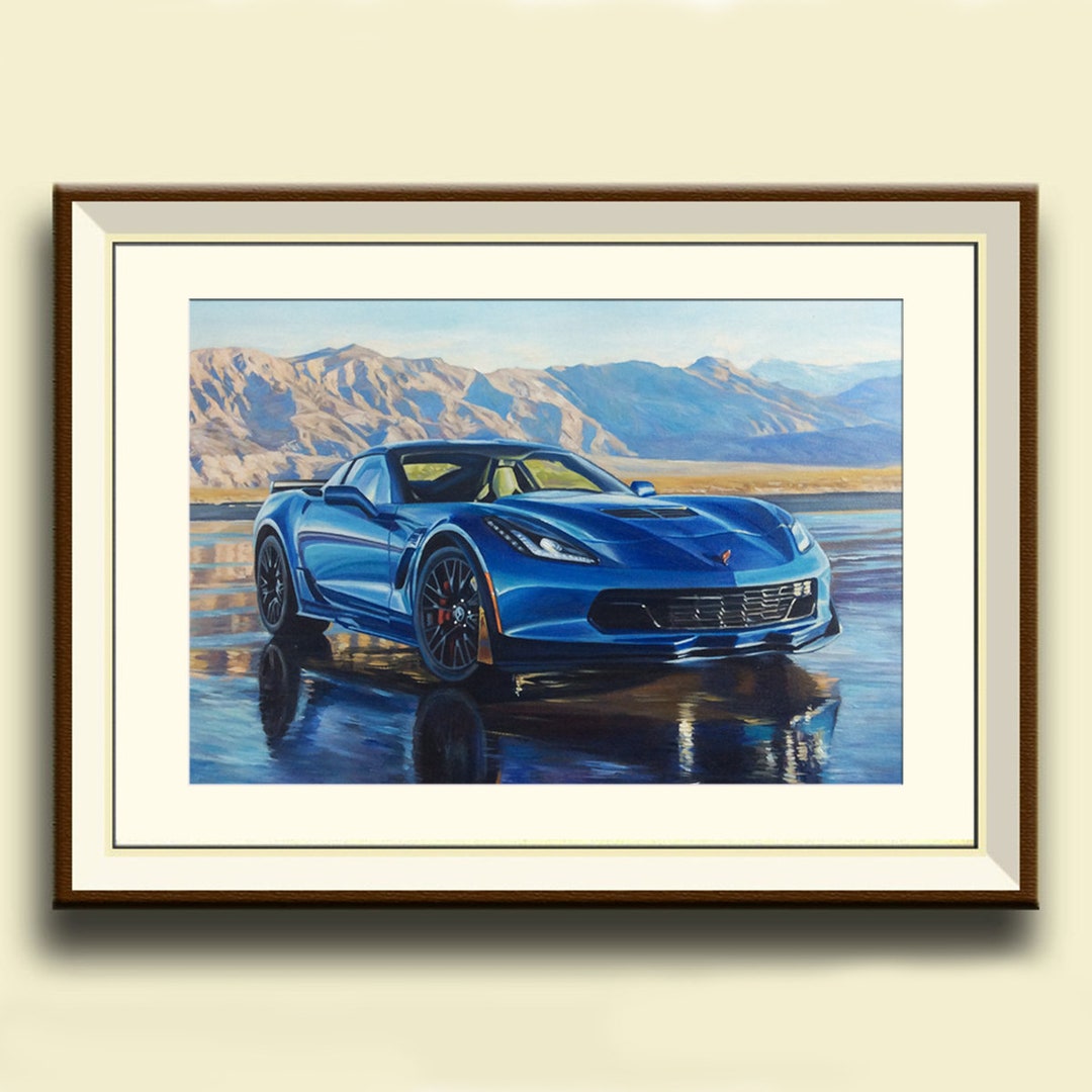 Custom Oil on Canvas Car Portraits - Hand-painted Personalized Artwork ...