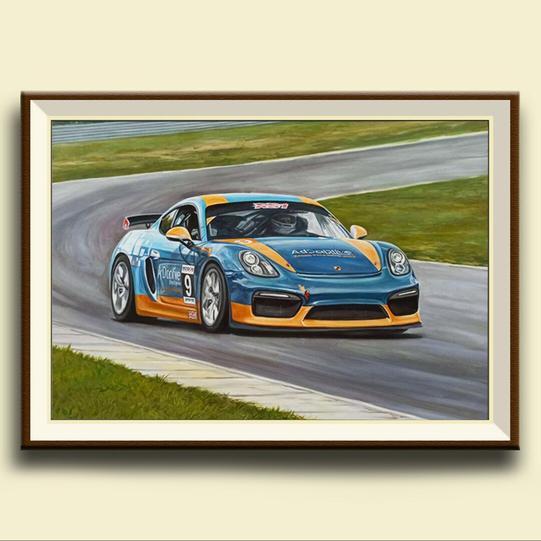 Custom Car Portrait: Chevrolet Corvette Oil Painting on Canvas - Etsy