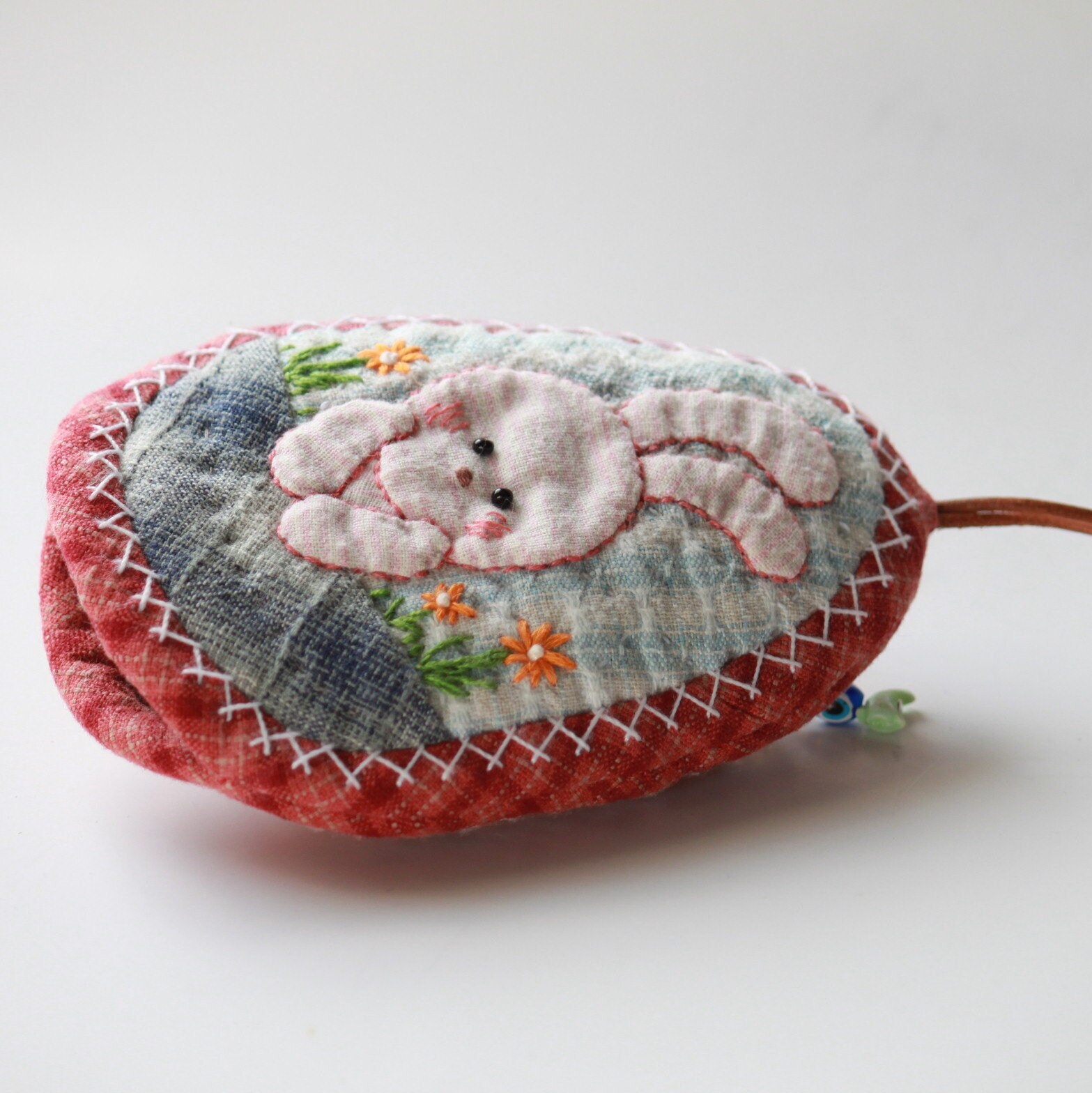 Rabbit Key Cover, Soft Fabric Patchwork Key Pouch for Auto Accessories ...