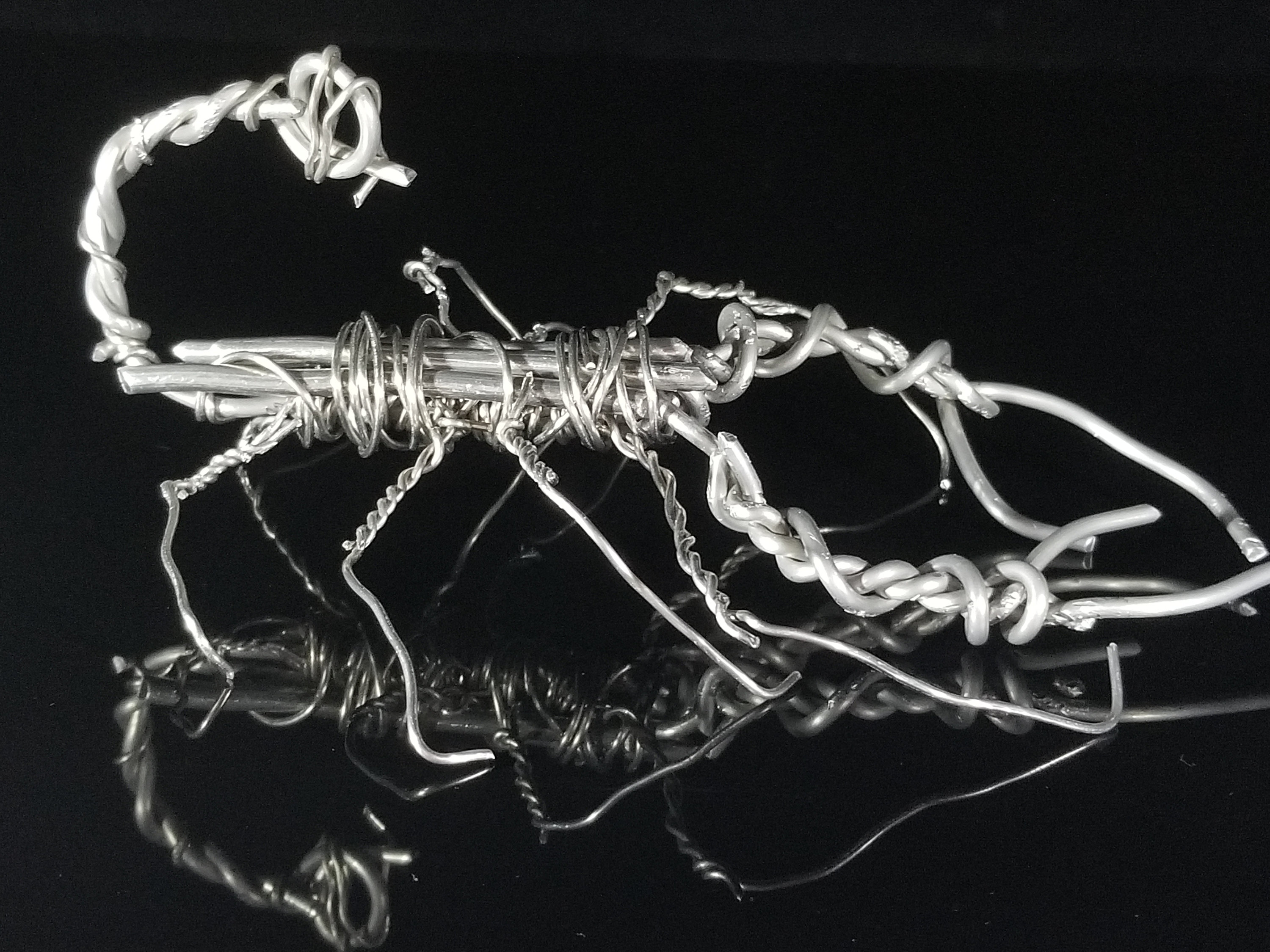 Aluminum Wire Sculpture - "scorpion" - Etsy