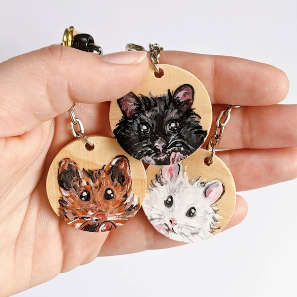 Hamster Keychain - Etsy