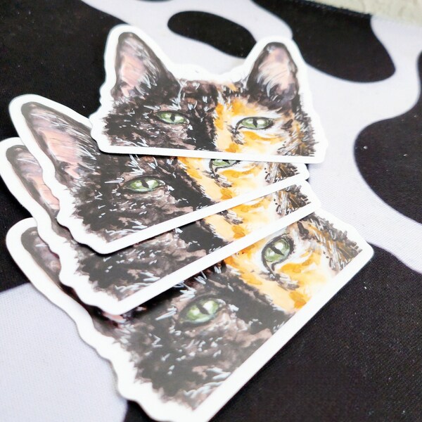 Cat Stickers Tortoiseshell - Etsy
