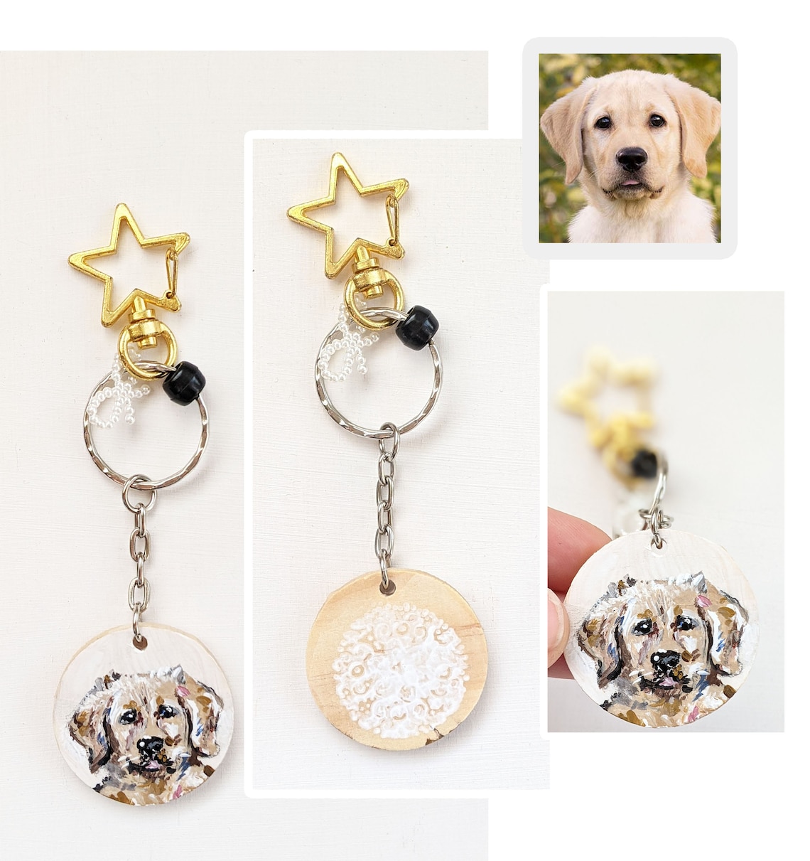 Will Draw You Pet on Handmade Keychain Custom Key-chain - Etsy