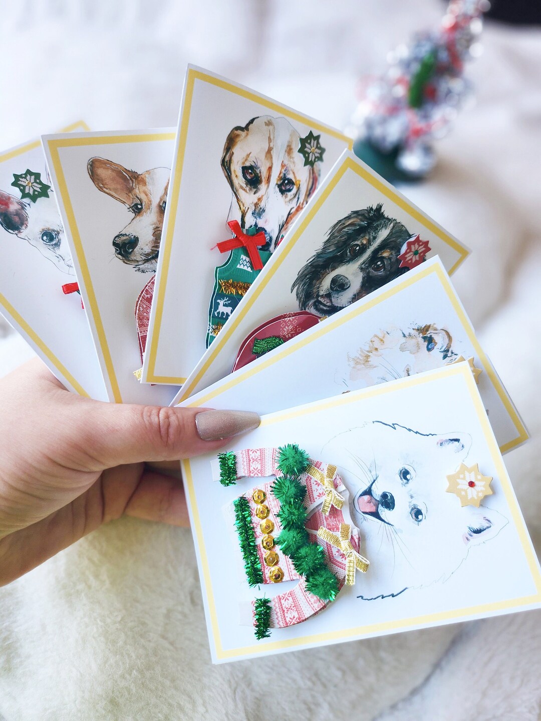 Limited Edition 3D Dog Greeting Cards Handmade Cute Dog - Etsy