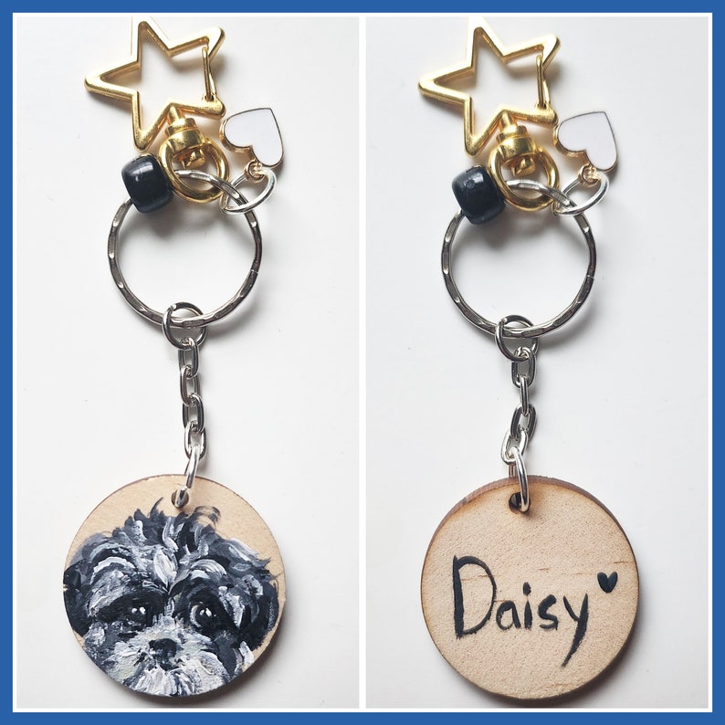 Custom Dog Keychain, Pet Owner Personalized Gift, Dog Loss Gifts for ...