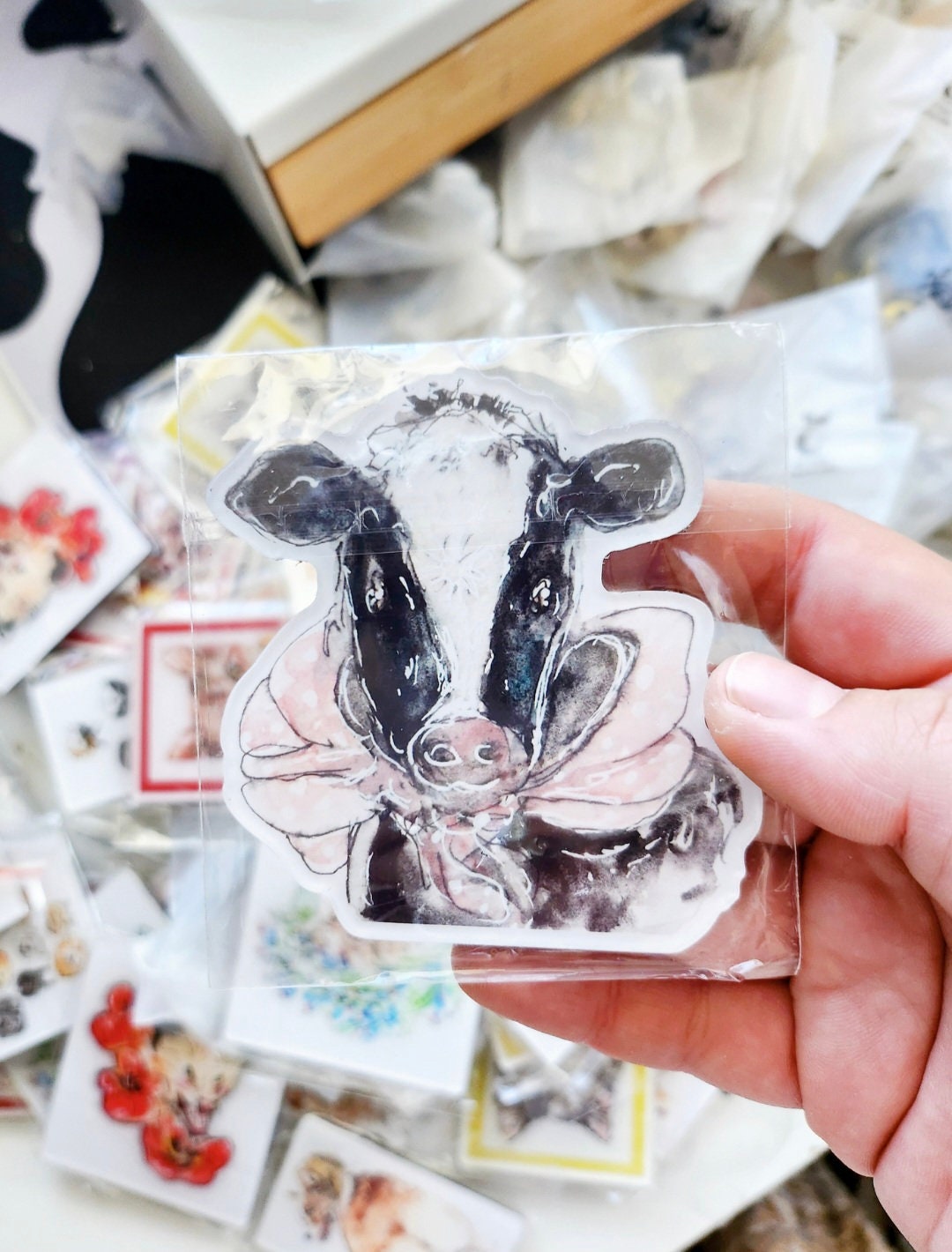 Cow Fridge Magnet, Cute Farm Animal Magnet, Refrigerator Black and ...