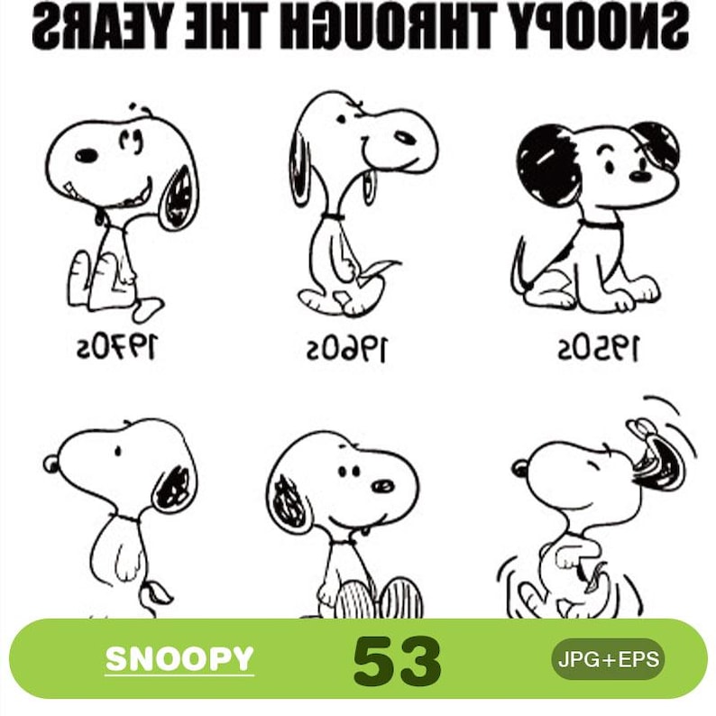 Snoopy PNG High Resolution, Cartoon Clipart Digital File Instant ...