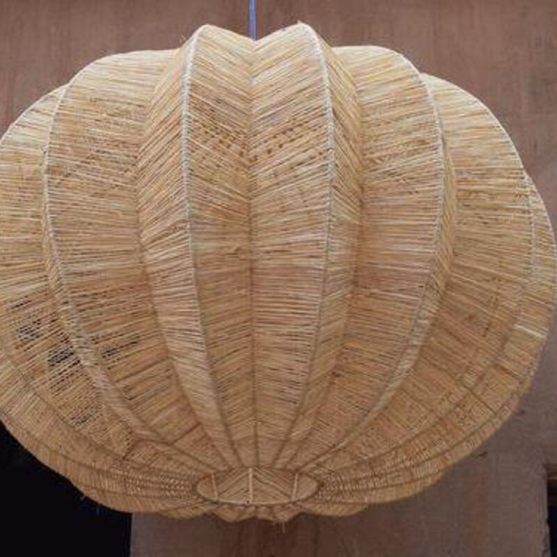 Rattan Chandelier - Etsy