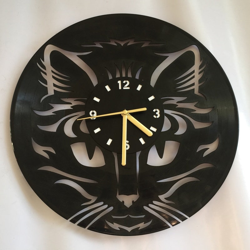 Cat Wall Clock - Etsy