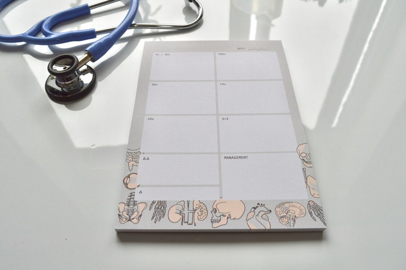 History Taking Template for Medical Students A5 Notepad | Etsy