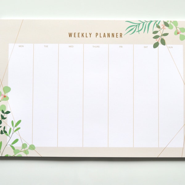Weekly Planner Pad - Etsy