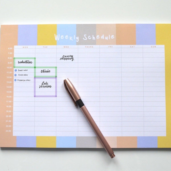Weekly Planner Pad - Etsy