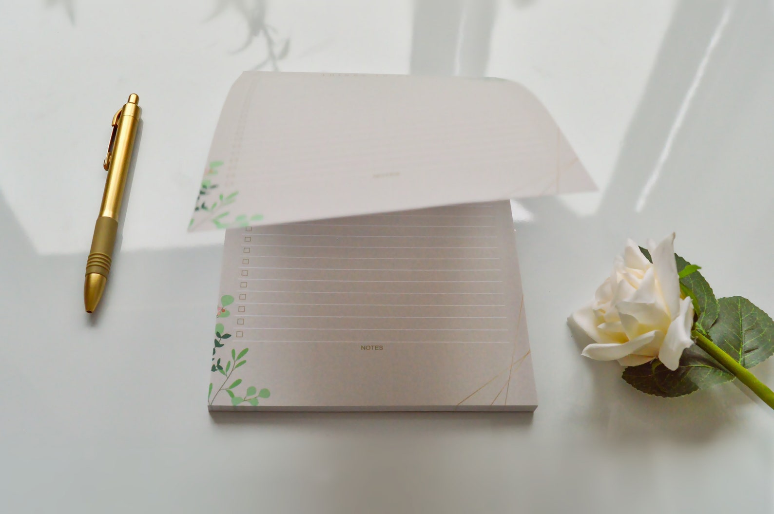 Spring Leaves A5 to Do List Pad Daily Planner Desk Pad | Etsy UK