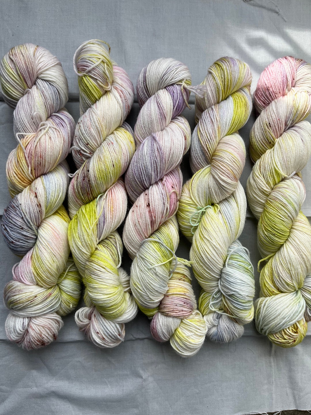 Spring Court 100 Grams Tabby Sock Base Fingering Weight Sock Set Hand ...