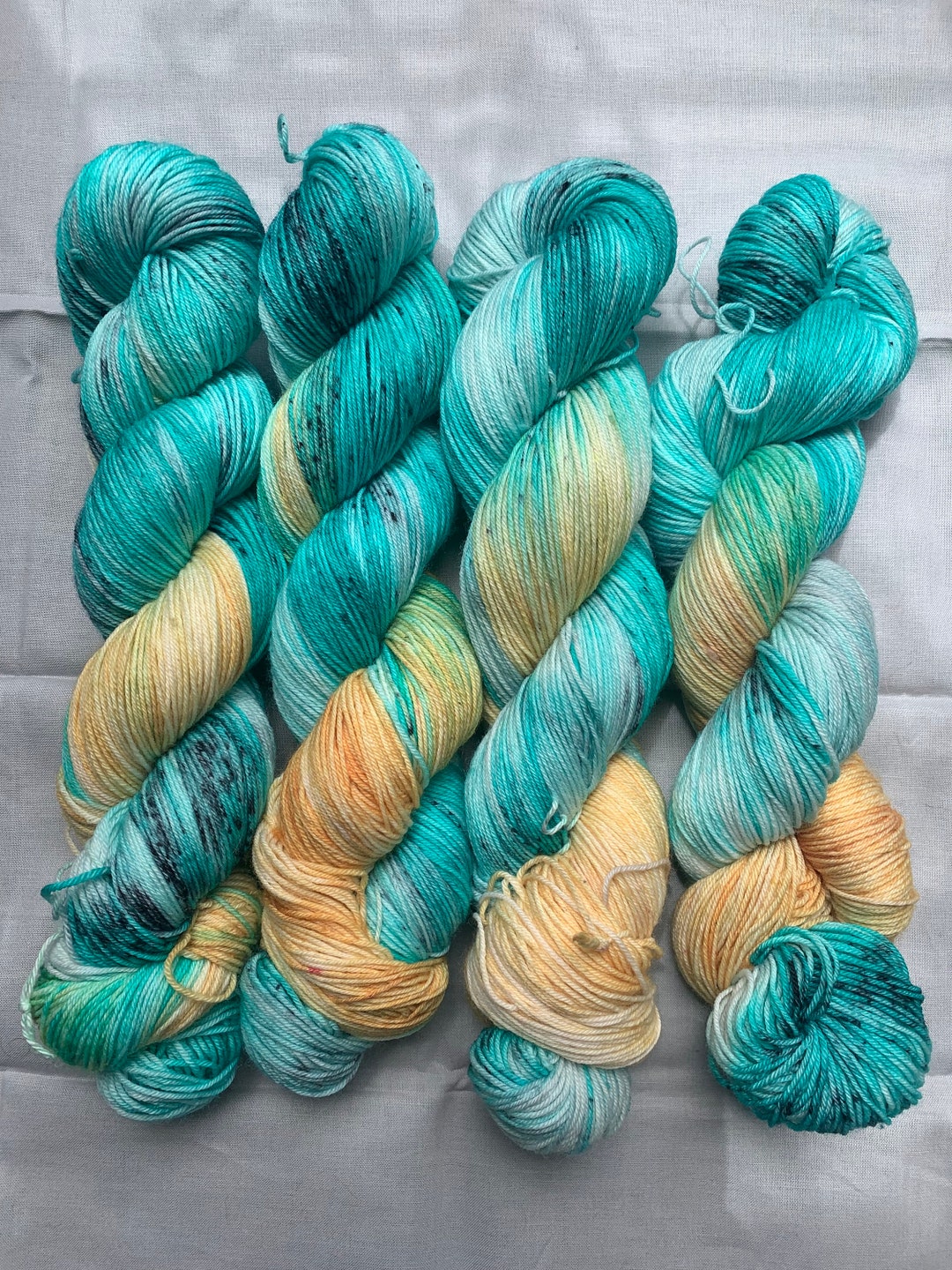 Jasmine 100 Grams Tabby Sock Base Fingering Weight Sock Set Hand Dyed ...