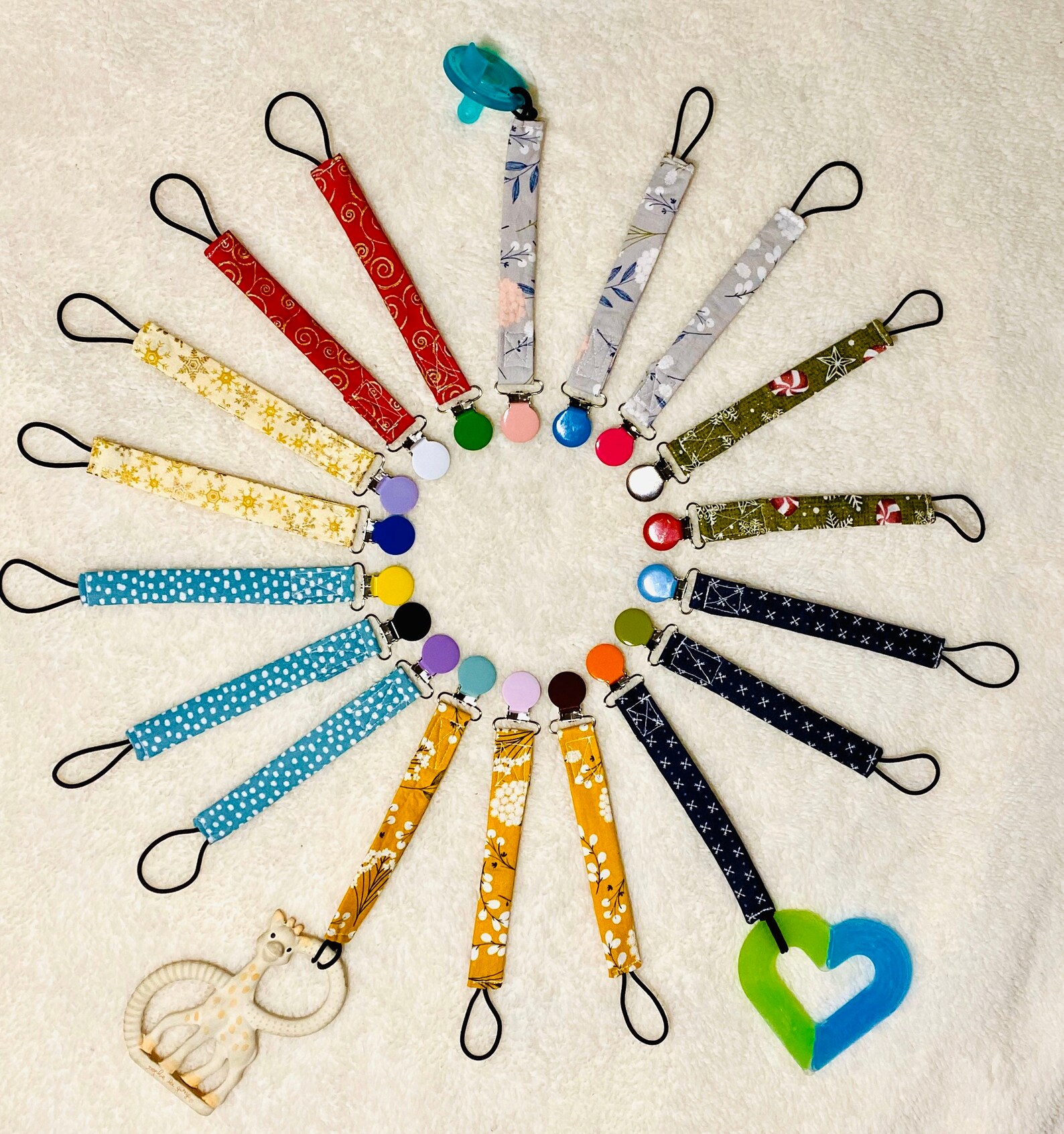 Baby Binky Clip, Bink Link, Baby Stocking Stuffer, Baby Shower Gift - Etsy