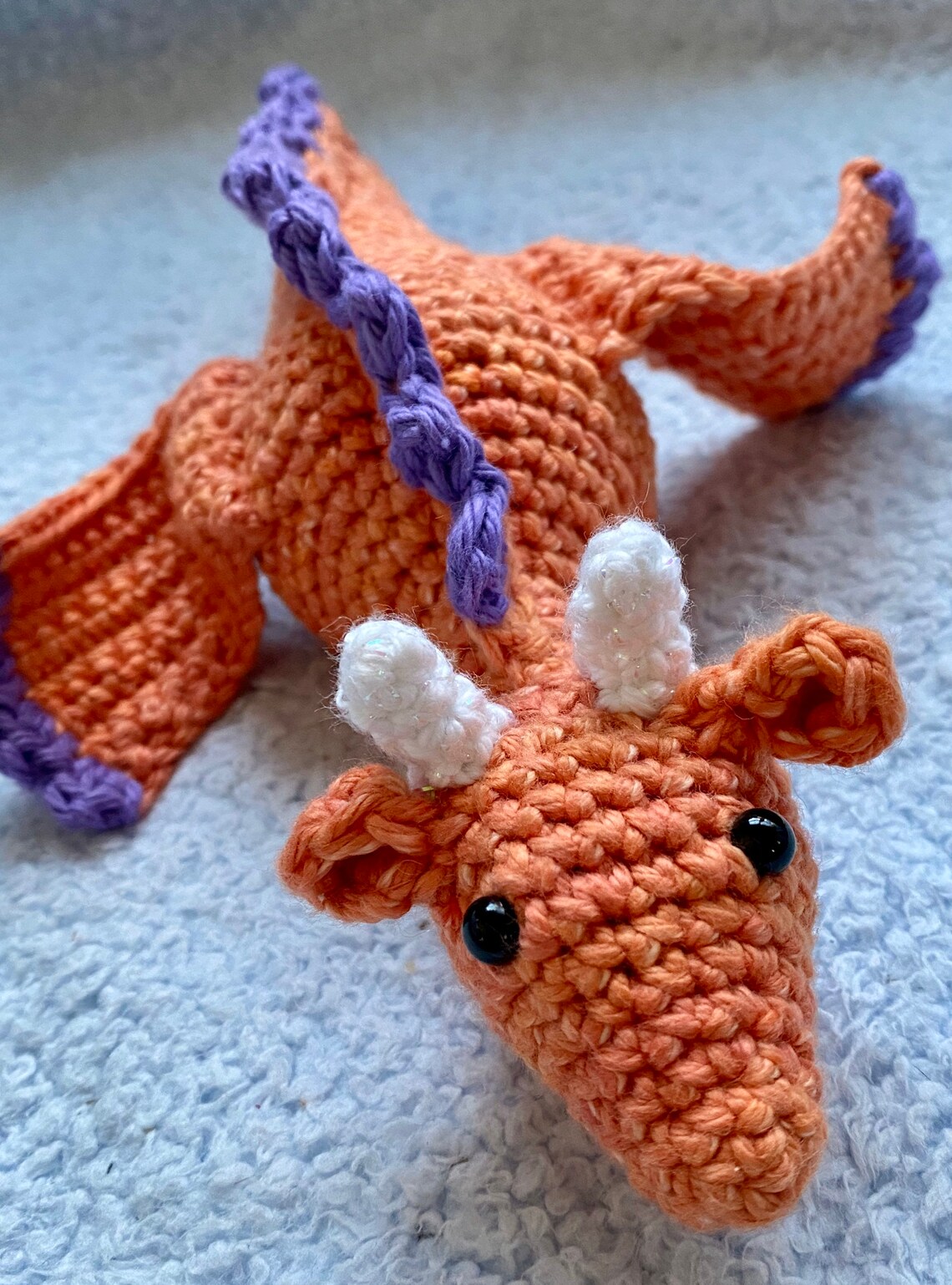 Baby Dragon Rattle Amigurumi PATTERN, Crocheted Dragon Baby Toy - Etsy