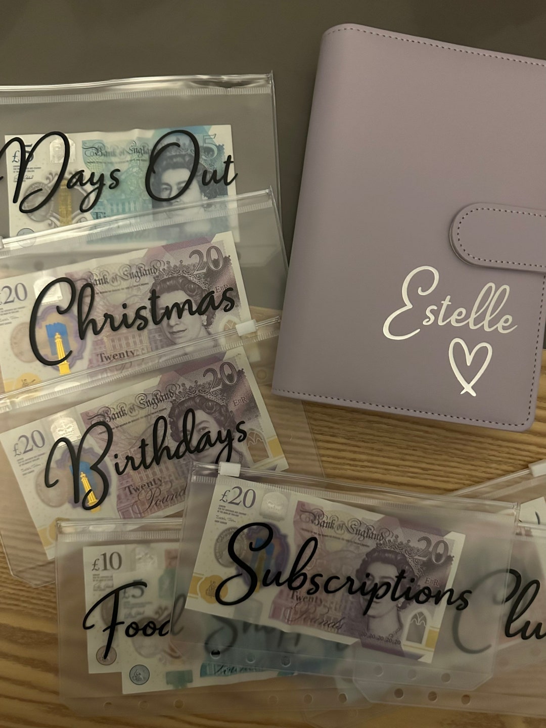 Budget Ring Binder - A6 Personalised Savings Planner - Cash Stuffing ...