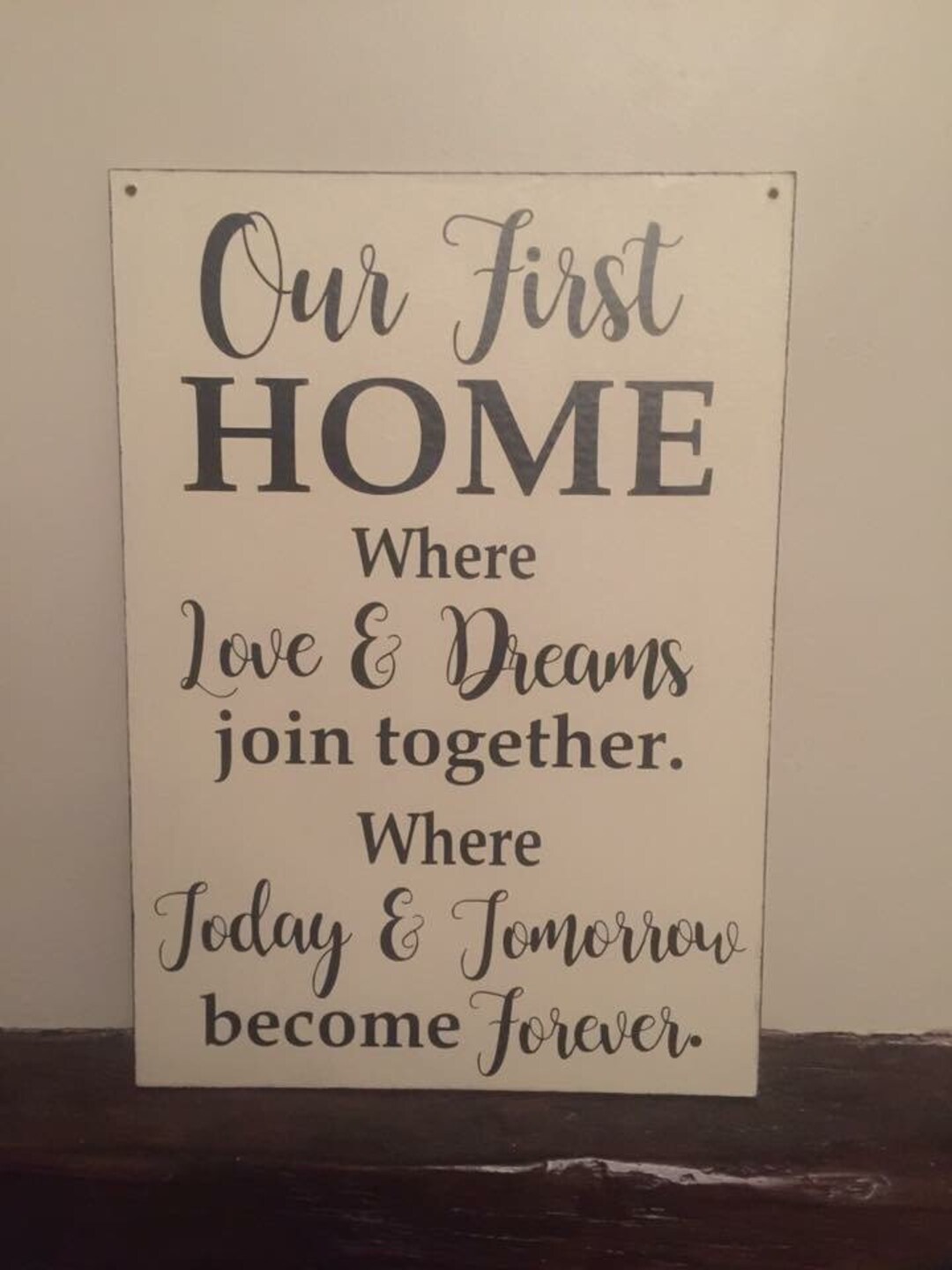 First Home Plaque - First Home Gift - Our First Home - First Home ...