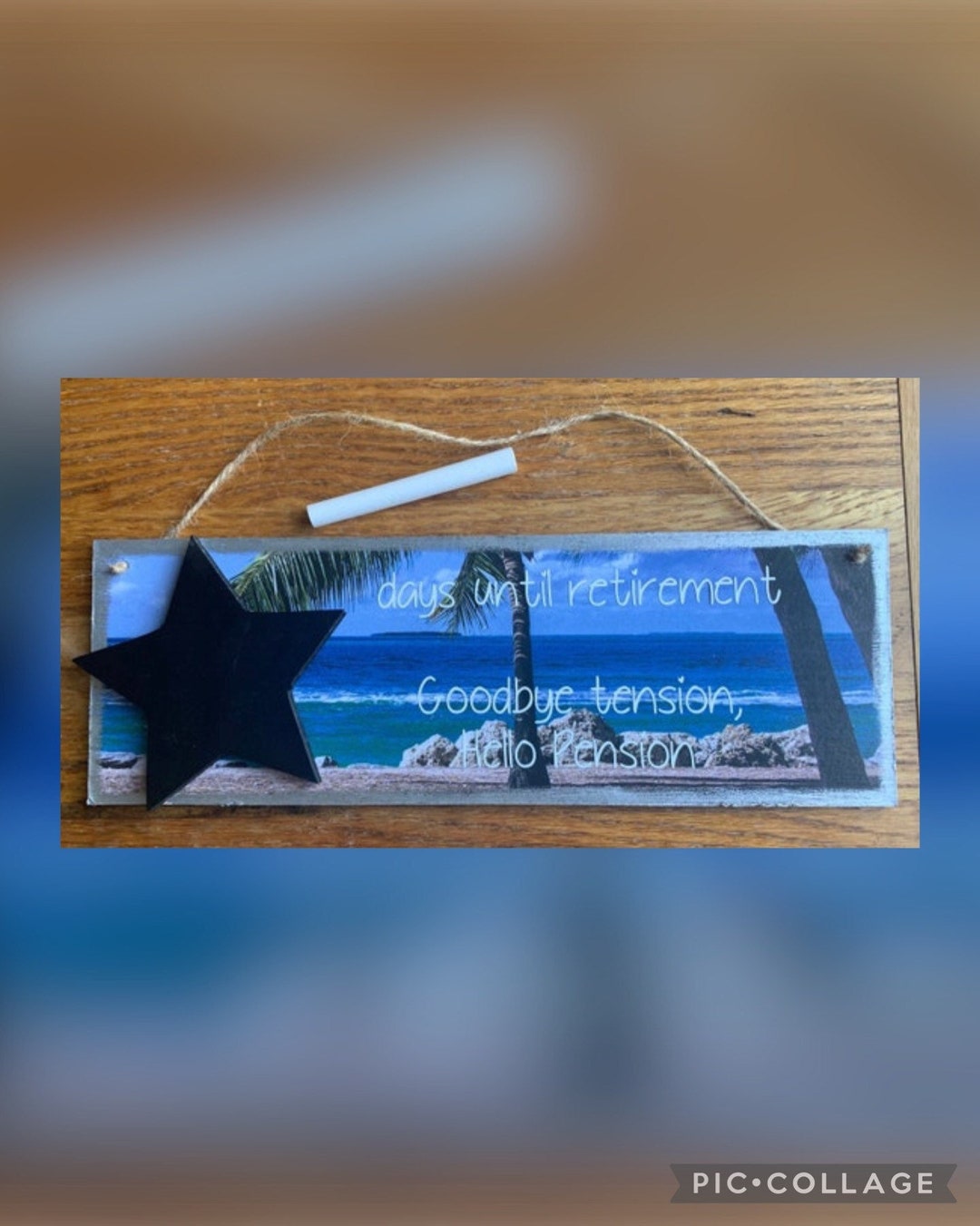 Retirement Countdown Plaque - Pension Countdown - Retirement Gift ...