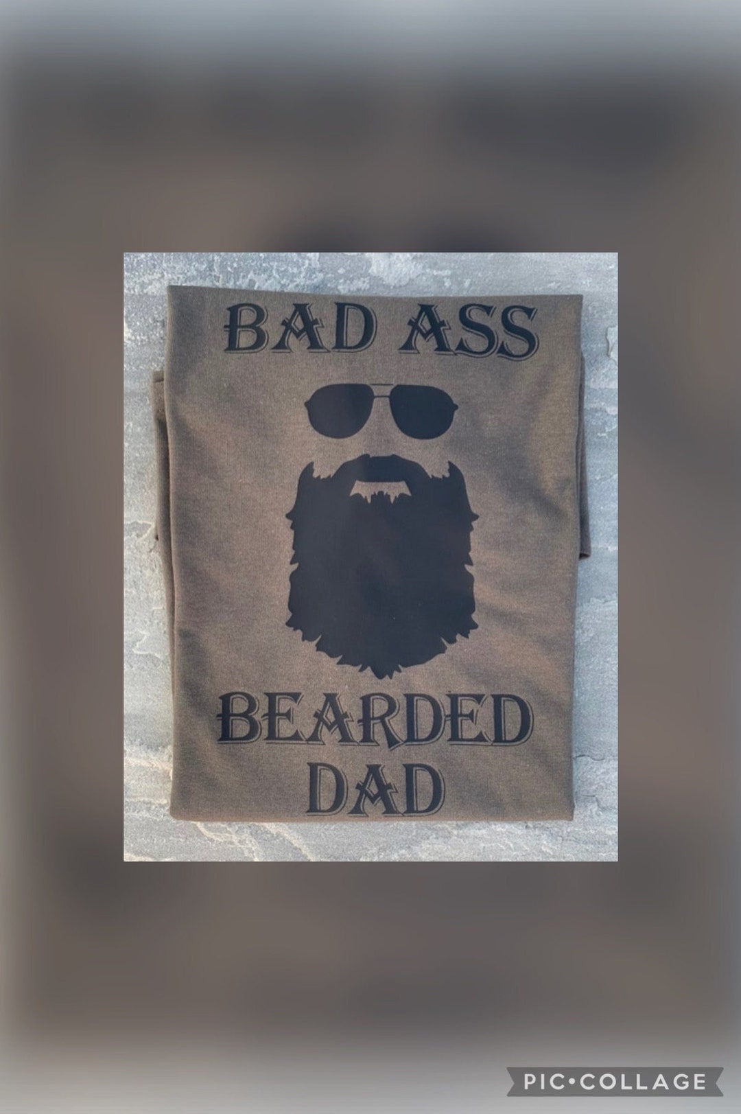 Bad Ass Bearded Dad Tee - Beard T-shirt - Father’s Day Gift - Father’s ...