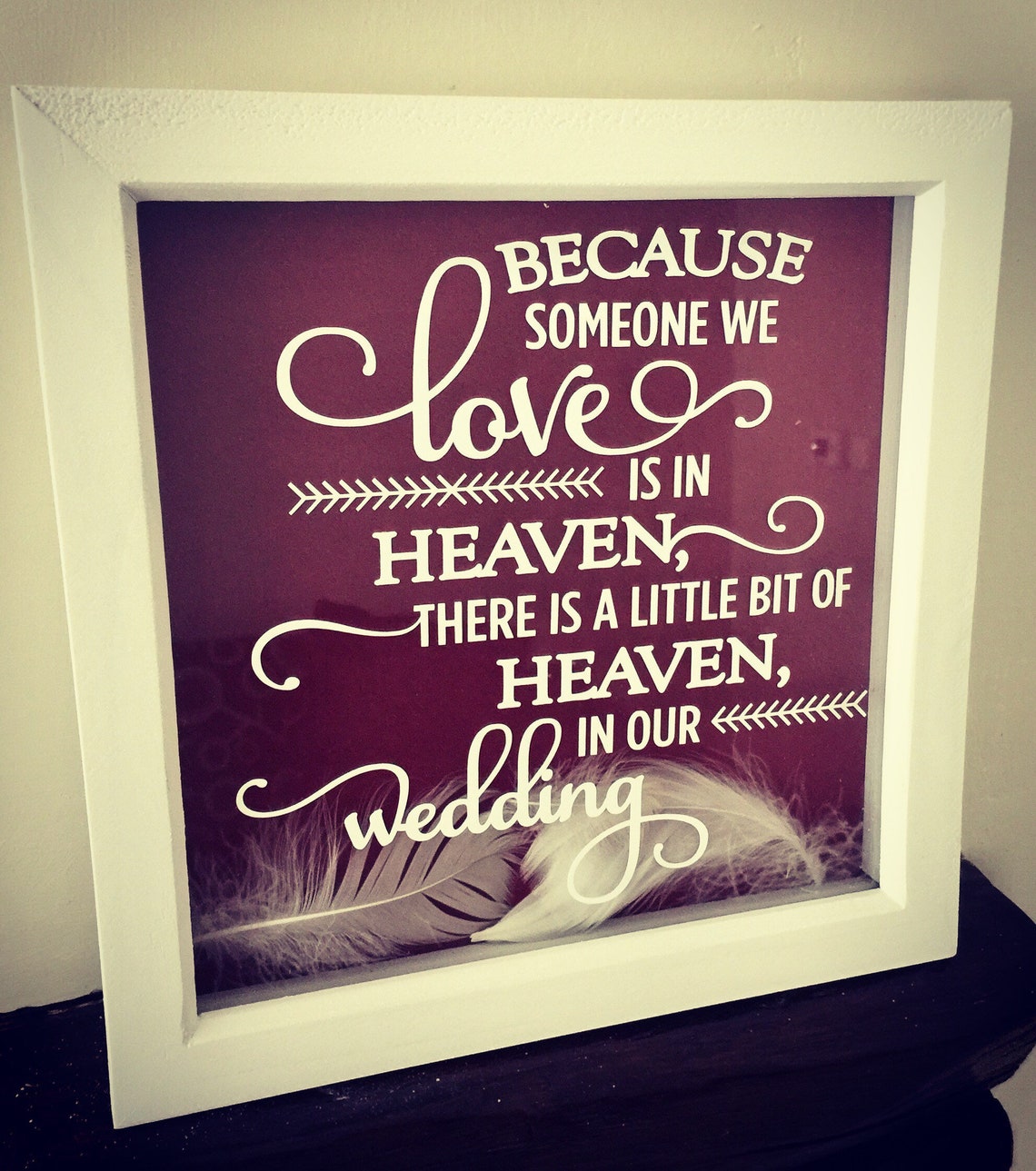 Wedding Memorial Shadow Box Wedding Rememberence Frame - Etsy