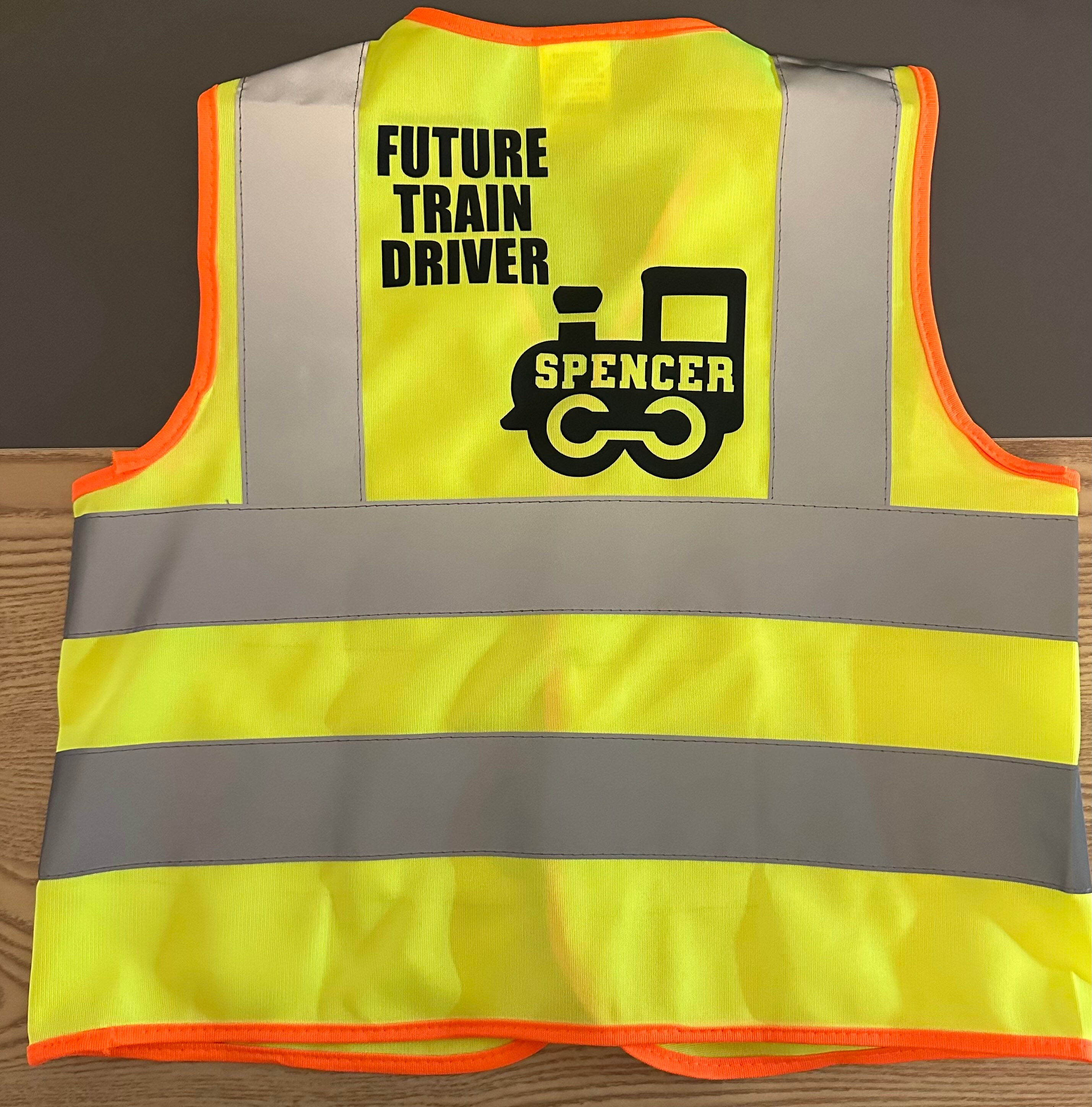 Future Digger Driver - High Vis - Digger Fan- Personalised Digger Top ...