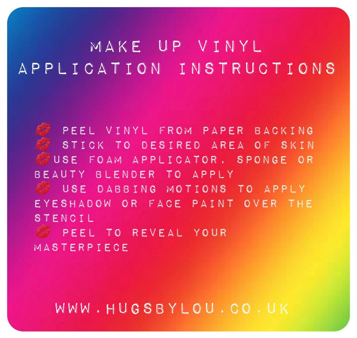 Mermaid Make up Vinyl - Mermaid Make up Stencil - Face Paint Stencil ...