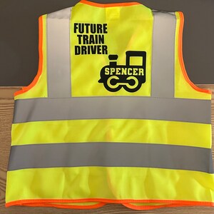 Future Train Driver - High Vis - Train Fan- Personalised Train Top ...