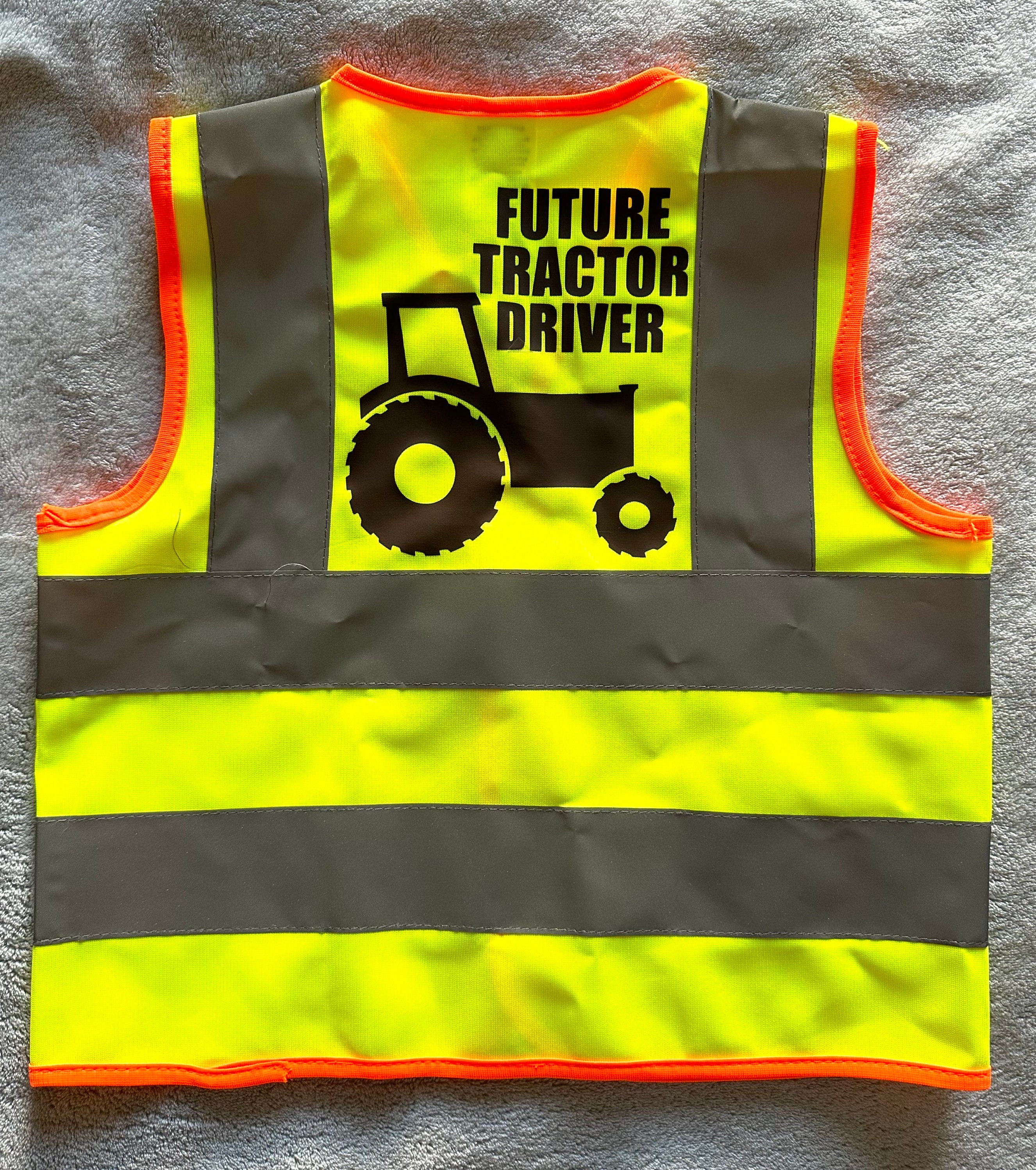 Future Digger Driver - High Vis - Digger Fan- Personalised Digger Top ...