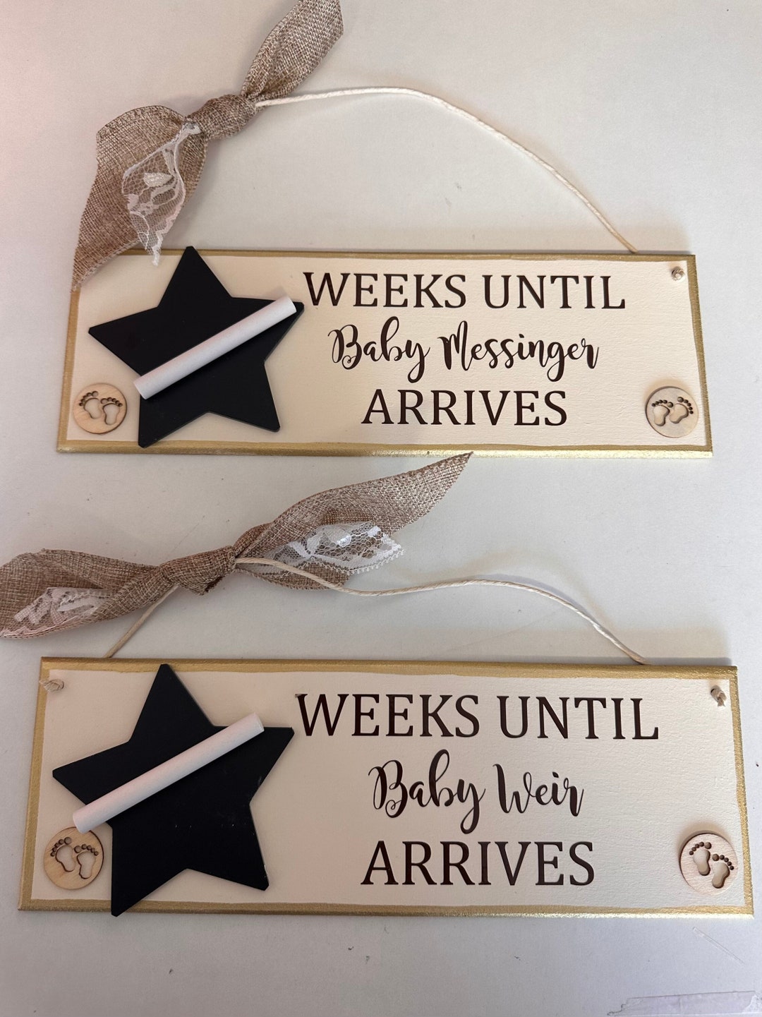 Baby Countdown Plaque - Pregnacy Countdown - Days Until Baby Comes ...