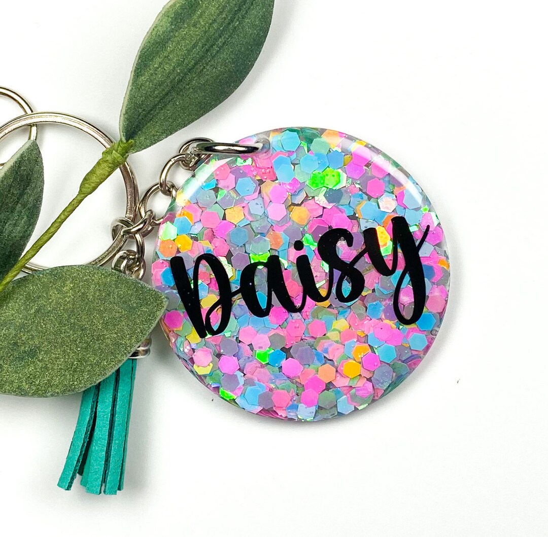 Resin Keychain With Name, Personalized Womens Gifts, Custom Gifts ...