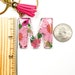 Pressed Flower Resin Keychain, Real Floral Initial Letter Charm for ...